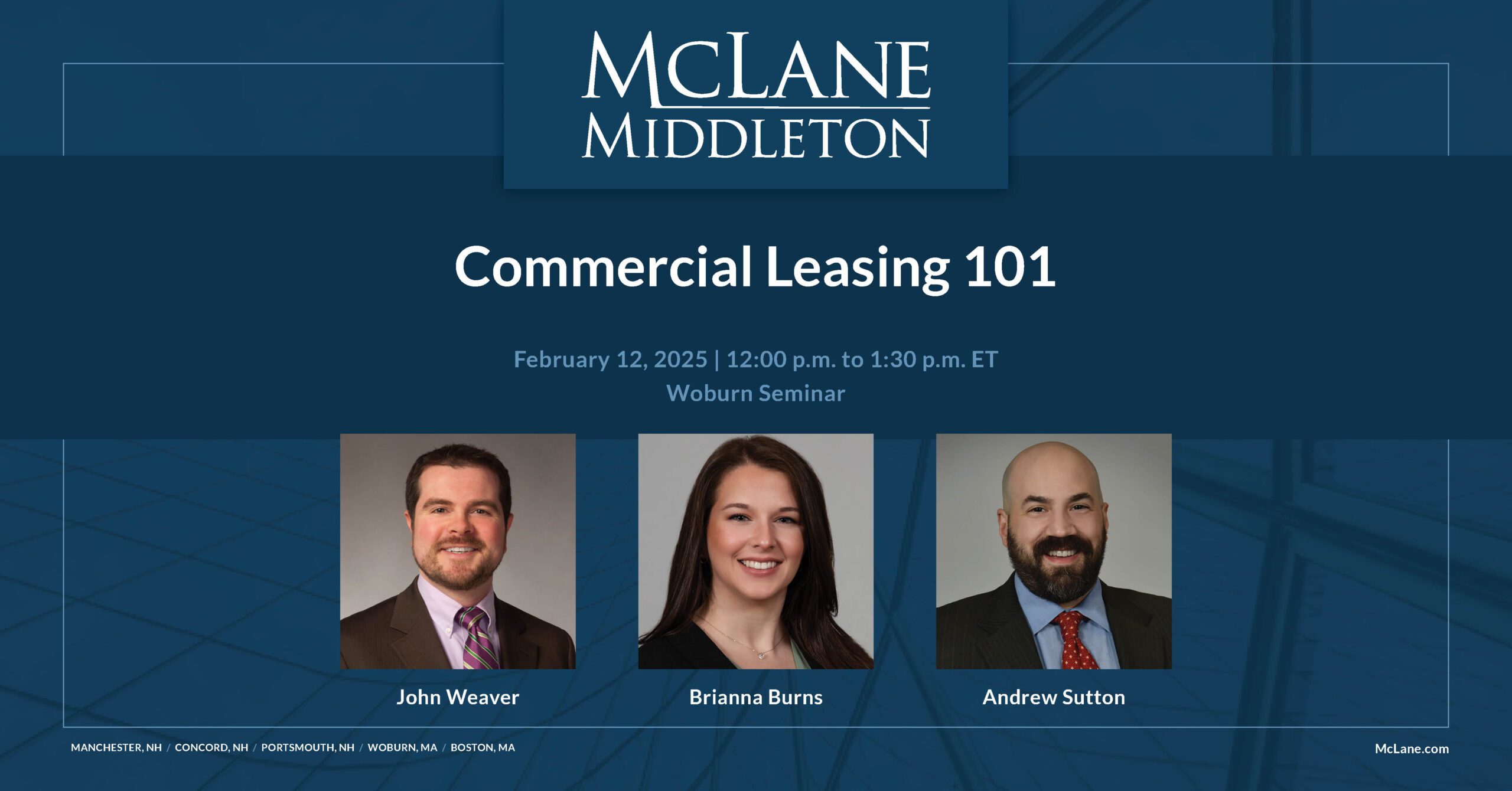 Commercial Leasing 101 - McLane Middleton