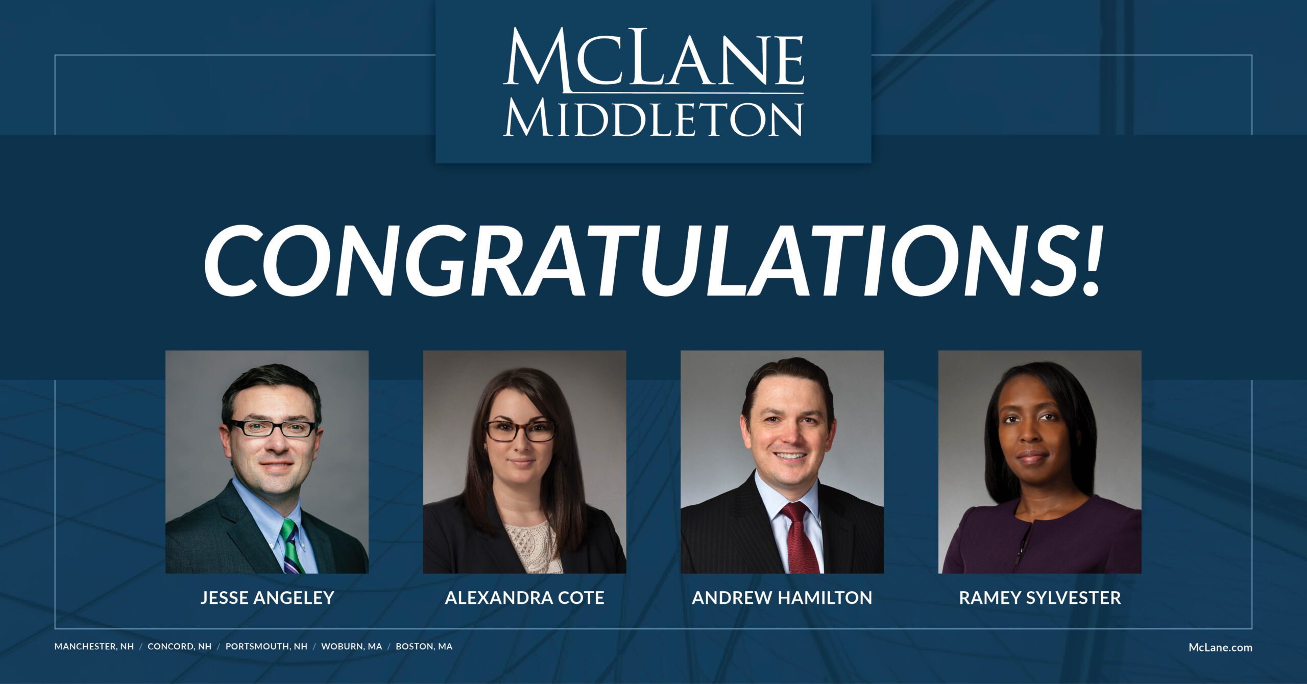 McLane Middleton Elects Jesse Angeley, Alexandra Cote, Andrew Hamilton ...