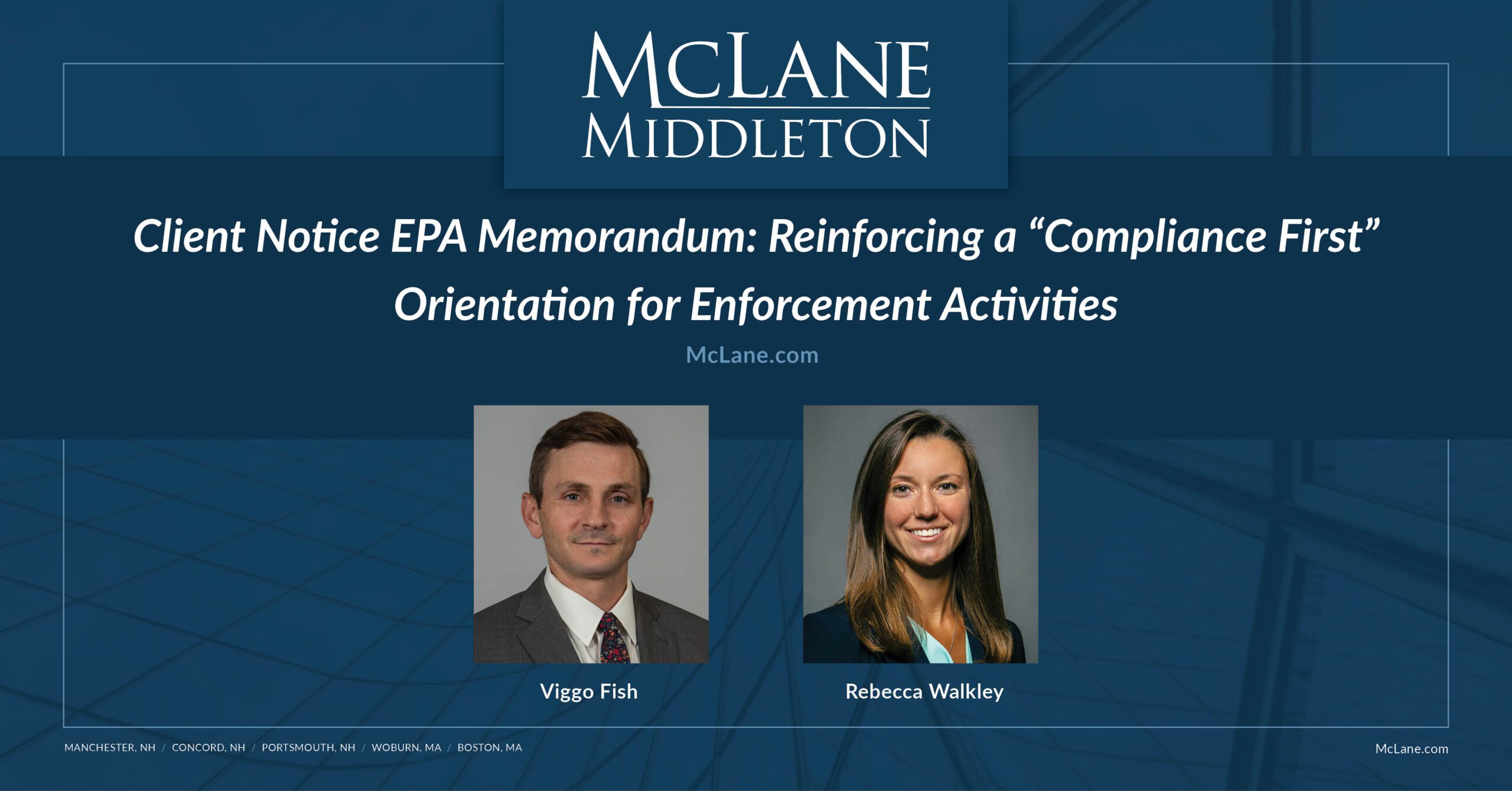 Client Notice EPA Memorandum: Reinforcing a "Compliance First ...