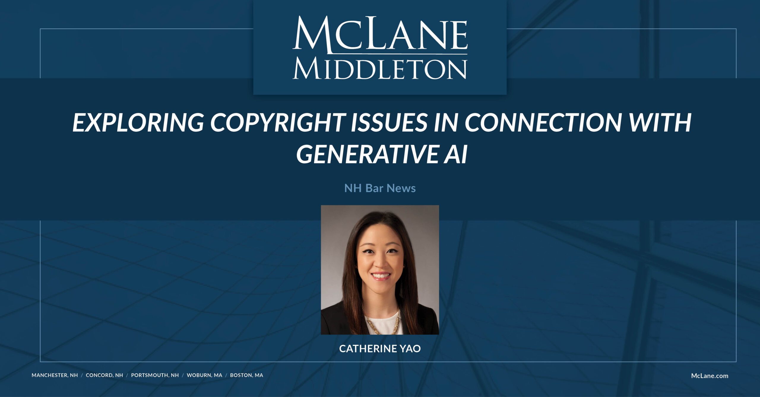 Exploring Copyright Issues in Connection with Generative AI - McLane ...